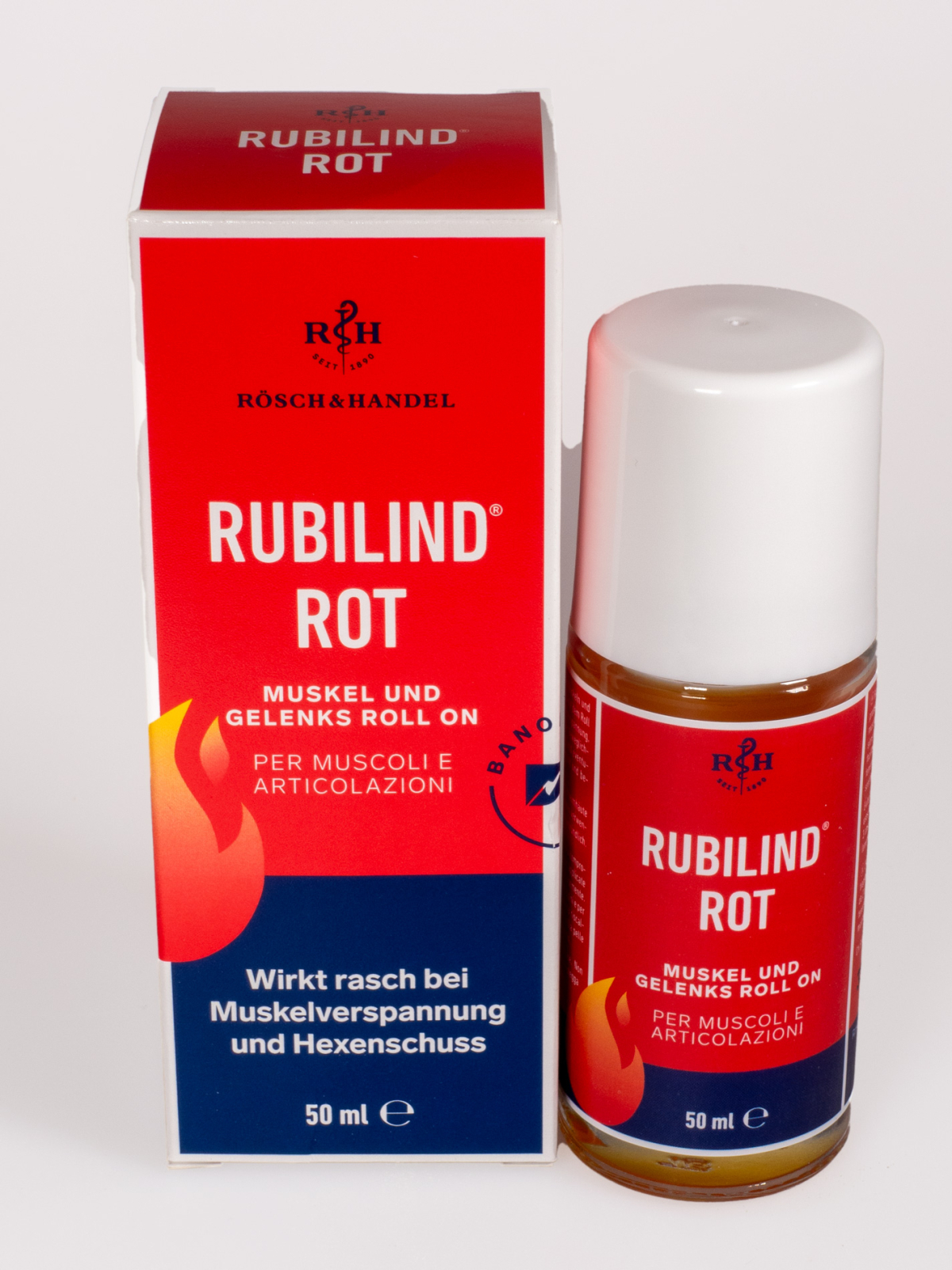 Rubilind Rot Muskel- Gelenks Roll On, rot | BACOPA VERSAND